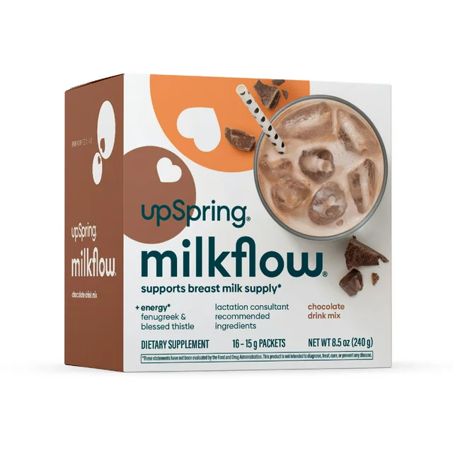 UpSpring, Milkflow Drink Mix, Chocolate, 16 Packets - Mamas Boutique