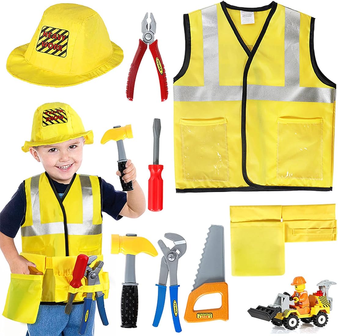 Kids Costumes Construction Worker, 3+ years - Mamas Boutique