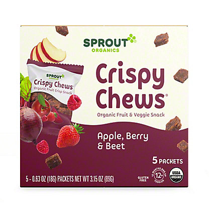 Sprout Organics Crispy Chews, Apple, Berry & Beet, (5 Packets)- 12 ...