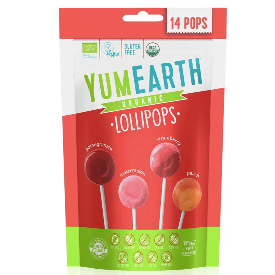 YumEarth, Organic Lollipops, Assorted- 14 pcs. - Mamas Boutique