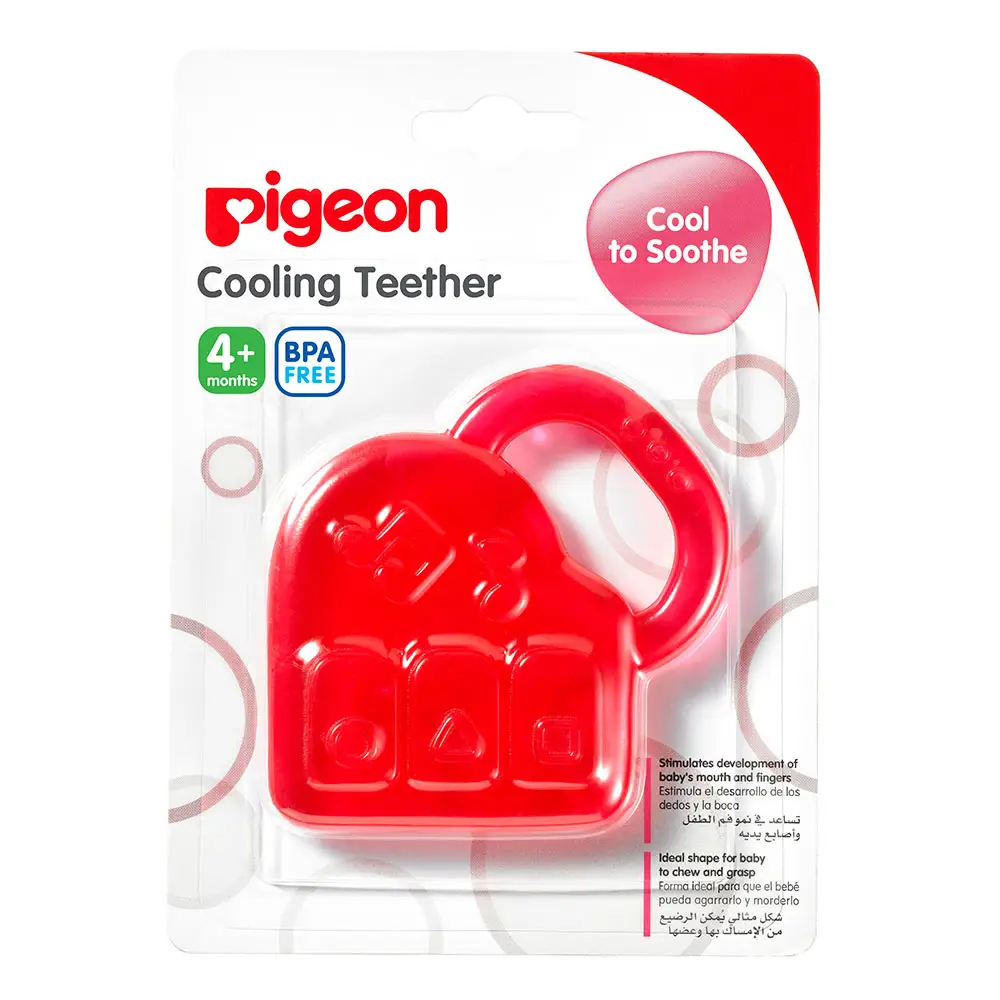 red piano Cooling Teether, pigeon - Mamas Boutique