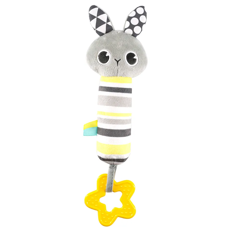 Moon, Soft Rattle Plush Toy & Teether - Mamas Boutique