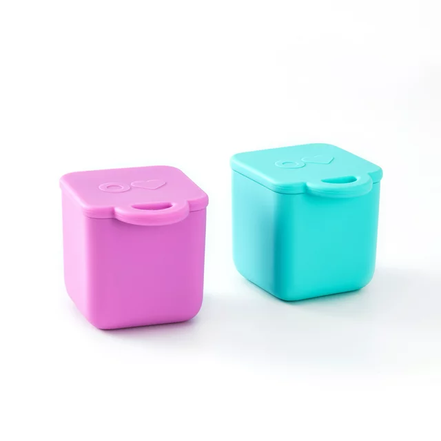 OMIE Silicone Dip Containers (Pink/Teal) - Mamas Boutique