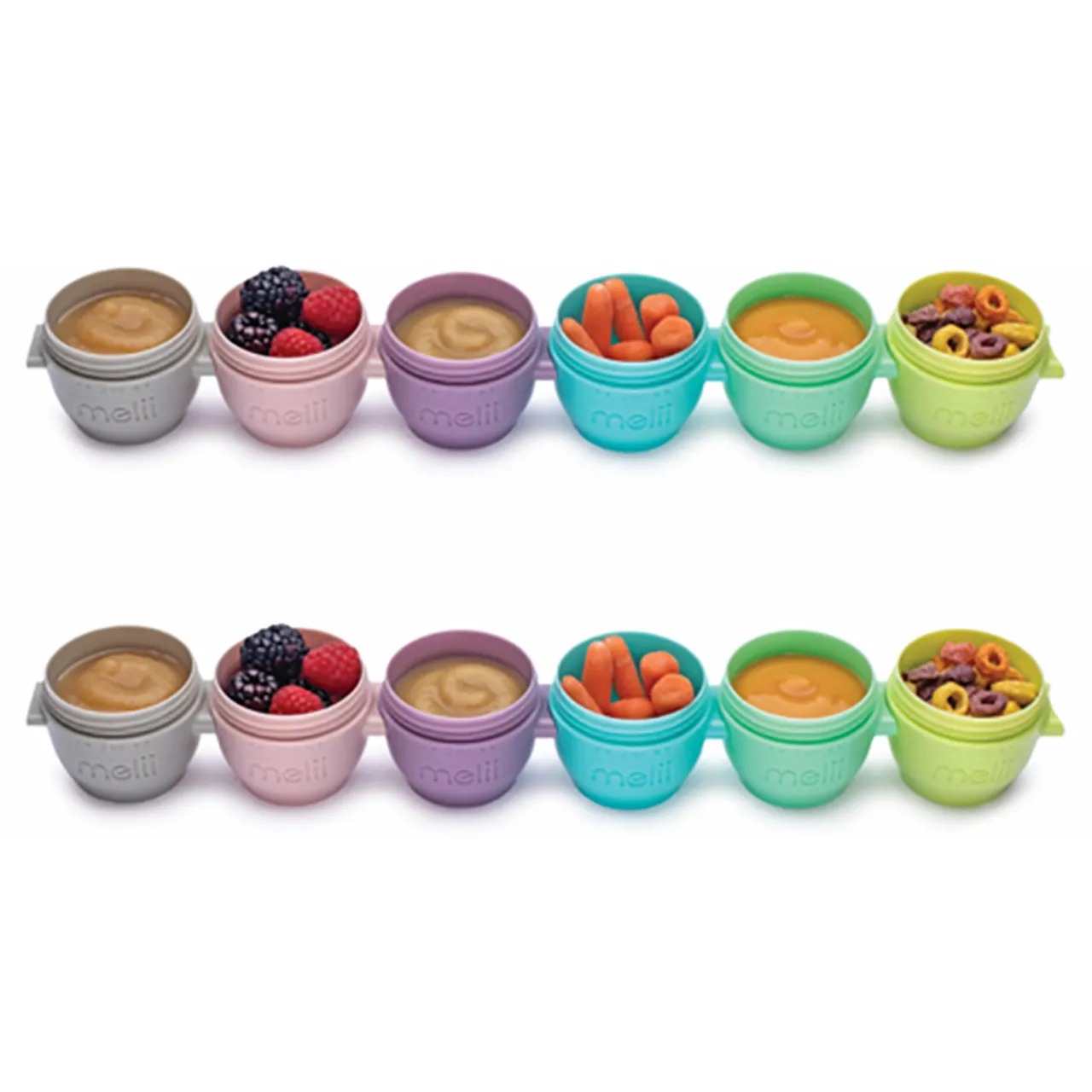 melii Snap & Go Baby Food Storage Containers with lids - 12pcs - Mamas ...
