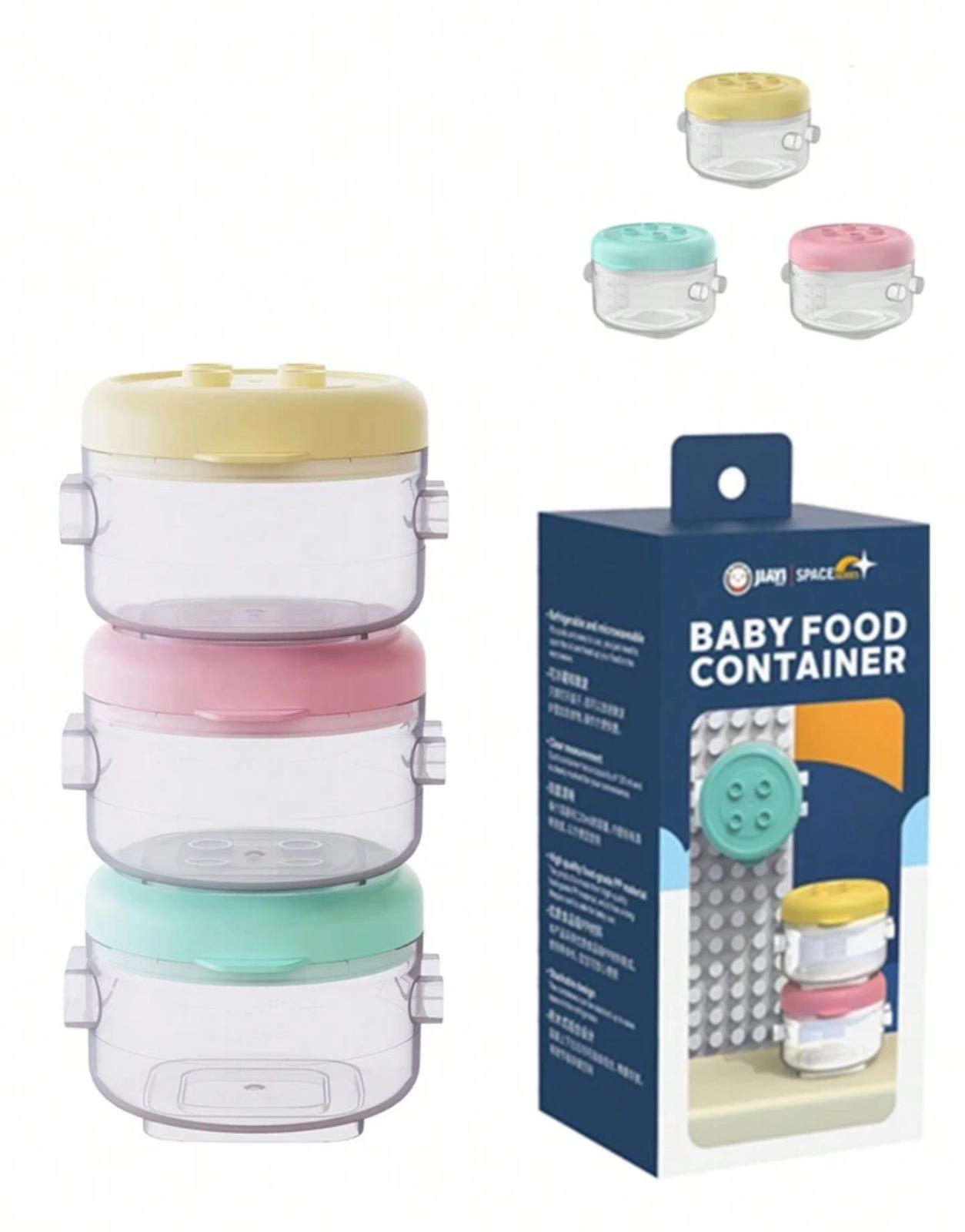 Baby Food Container, Space Series, 3pcs. - Mamas Boutique