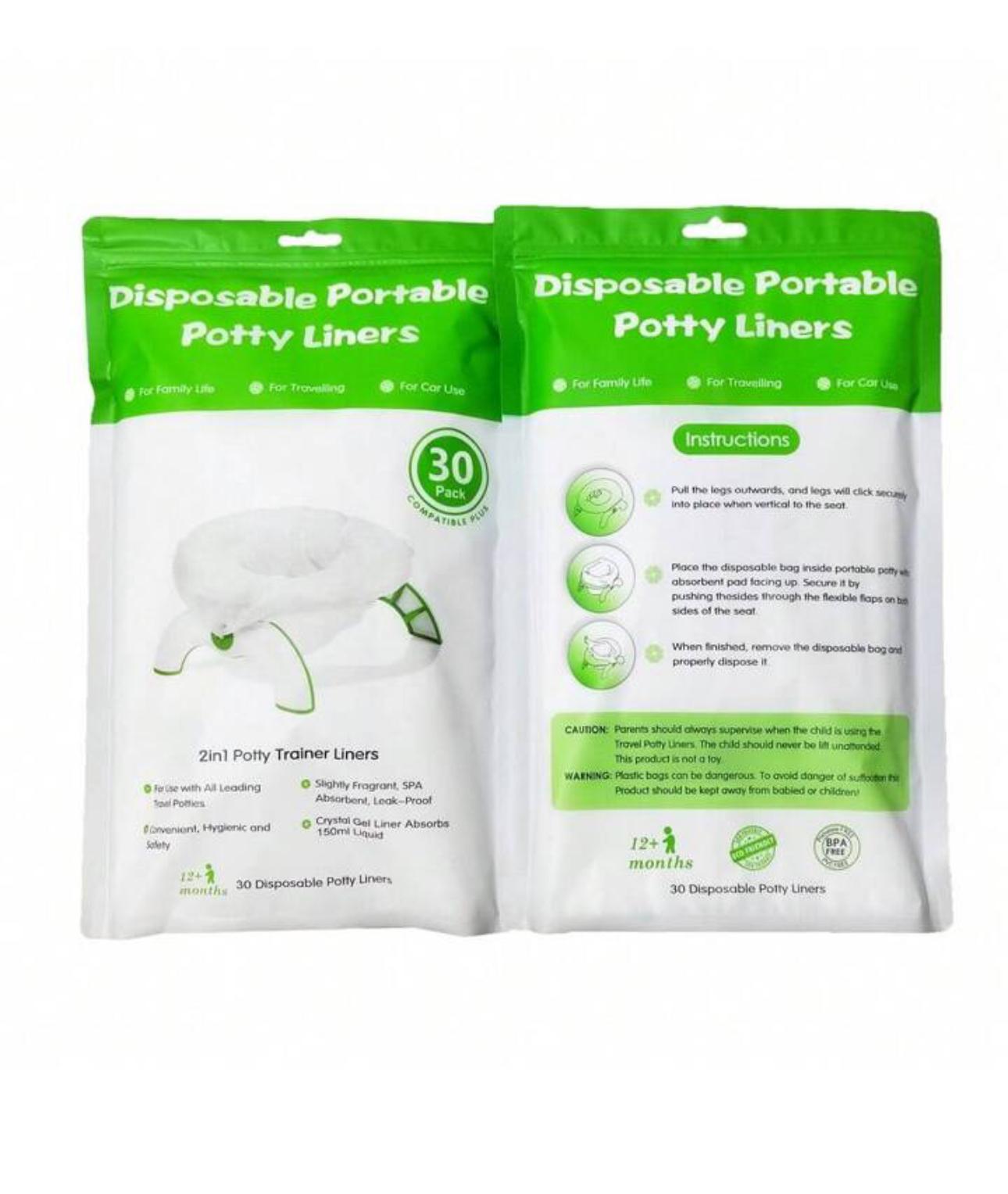 Disposable Portable Potty Liners, 12+ Months - Mamas Boutique