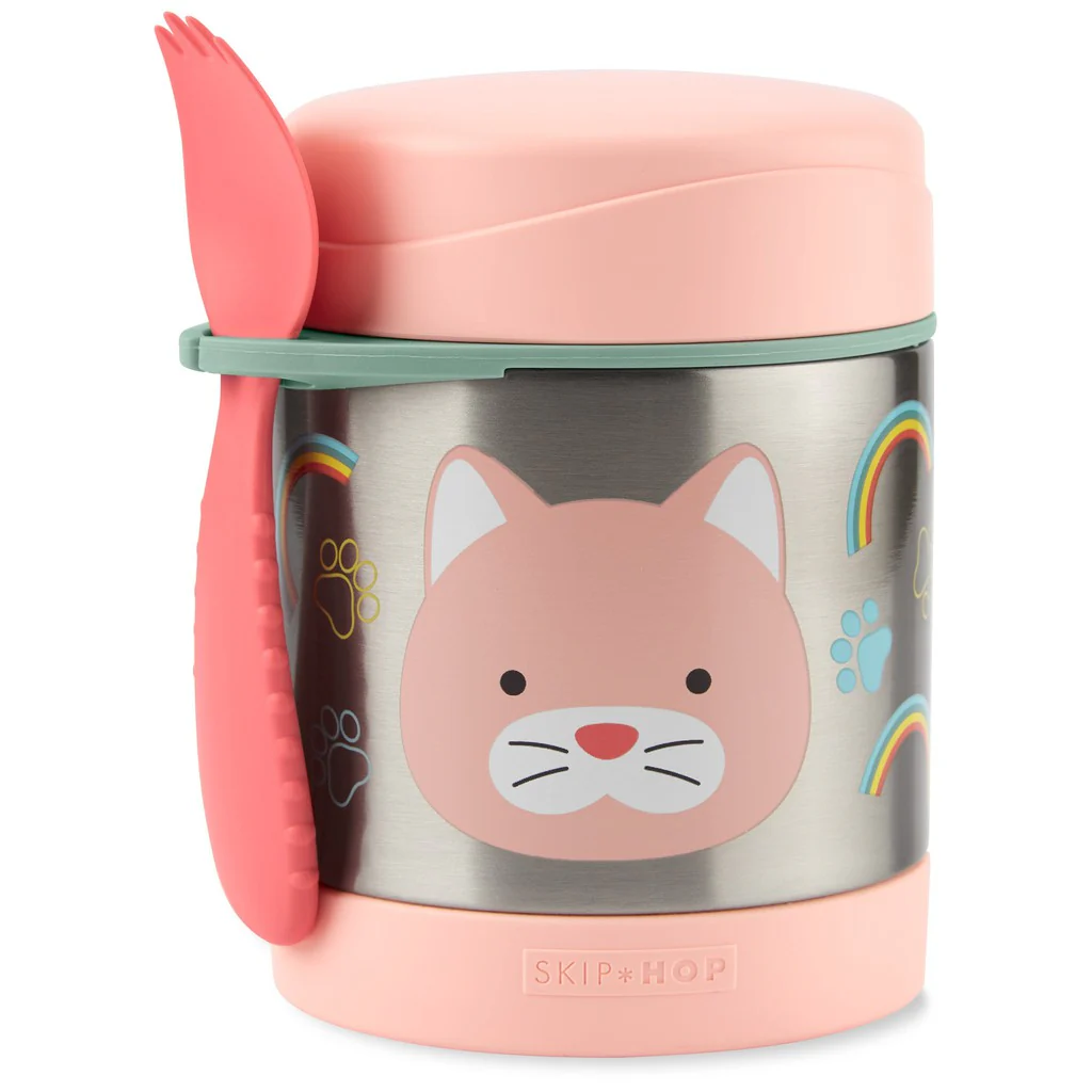Skip Hop Zoo Insulated Food Jar, Cat 325ml. - Mamas Boutique