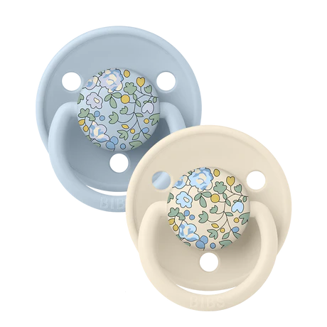 Bibs Liberty De Lux Silicone Round Pacifier One Size 2-Pack - Eloise ...