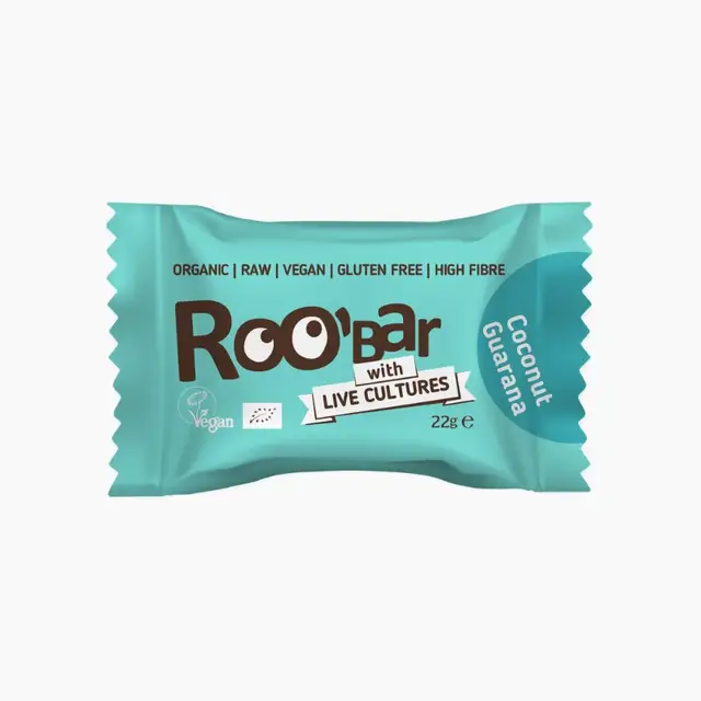 Roo'Bar Coconut Guarana, 22g. - Mamas Boutique