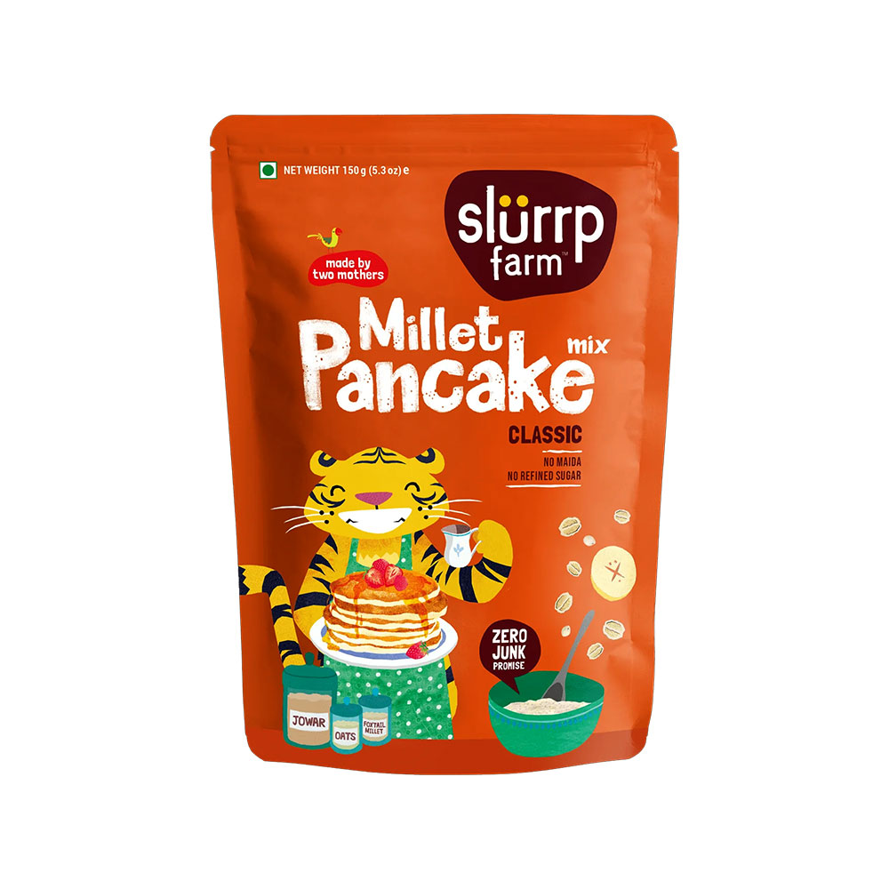 Slurrp Farm Millet Pancake Mix Classic, 150g. - Mamas Boutique