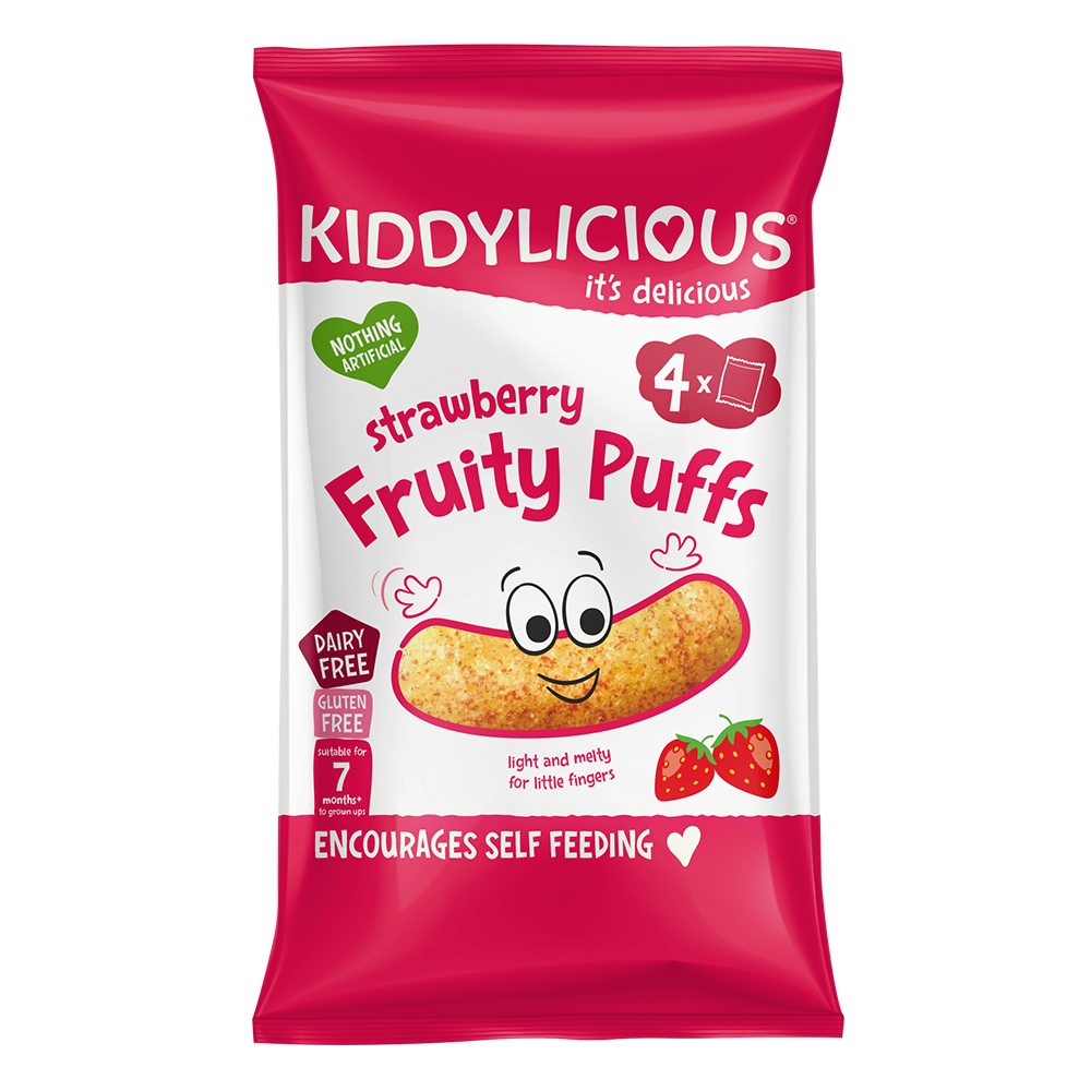 Kiddylicious Fruity Puffs (Strawberry), 40g - Mamas Boutique