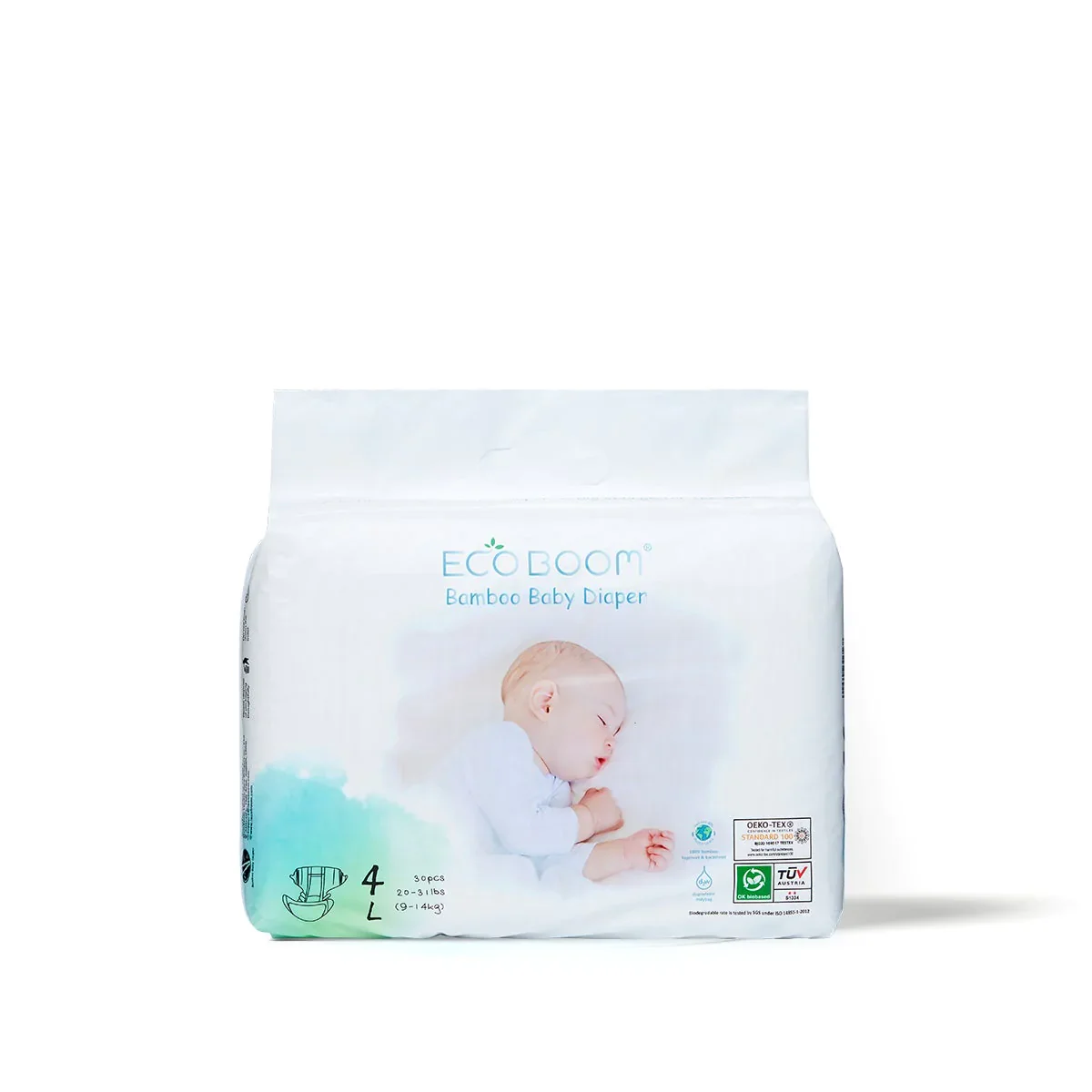 ECO BOOM Diapers, Size 4 (9-14 KG) 30 Diapers - Mamas Boutique