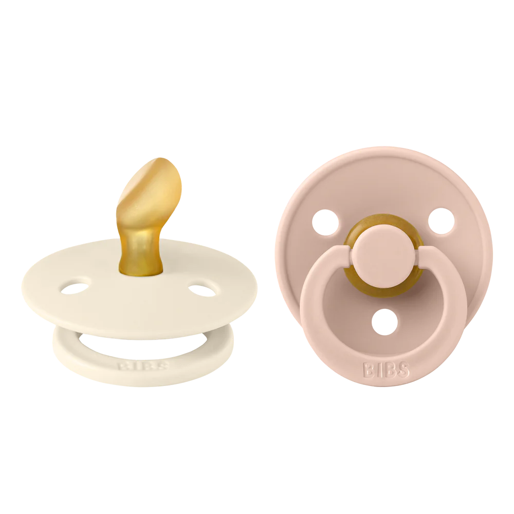 Bibs Colour Natural Rubber Latex Anatomical Nipple Pacifier Size 2 (6 ...
