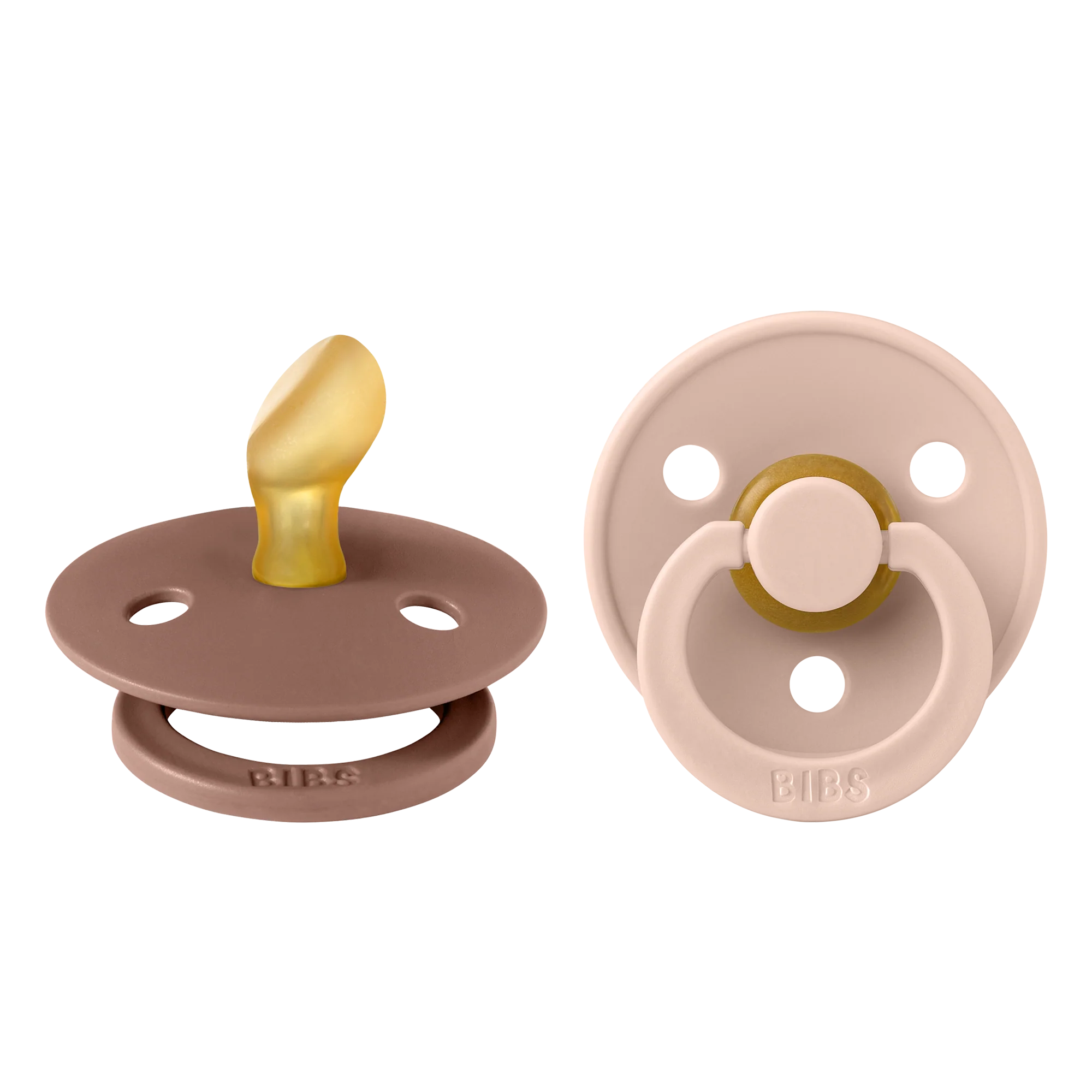 Bibs Colour Natural Rubber Latex Anatomical Nipple Pacifier Size 2 (6 ...