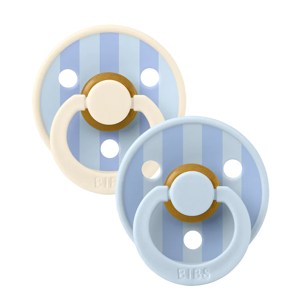 Bibs Colour Studio Collection Natural Rubber Round Pacifier 2-Pack ...