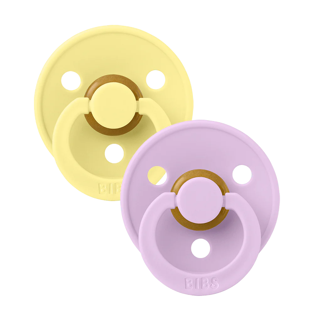 Bibs Colour Natural Rubber Latex Pacifier Size 1 (0-6M) 2-Pack ...