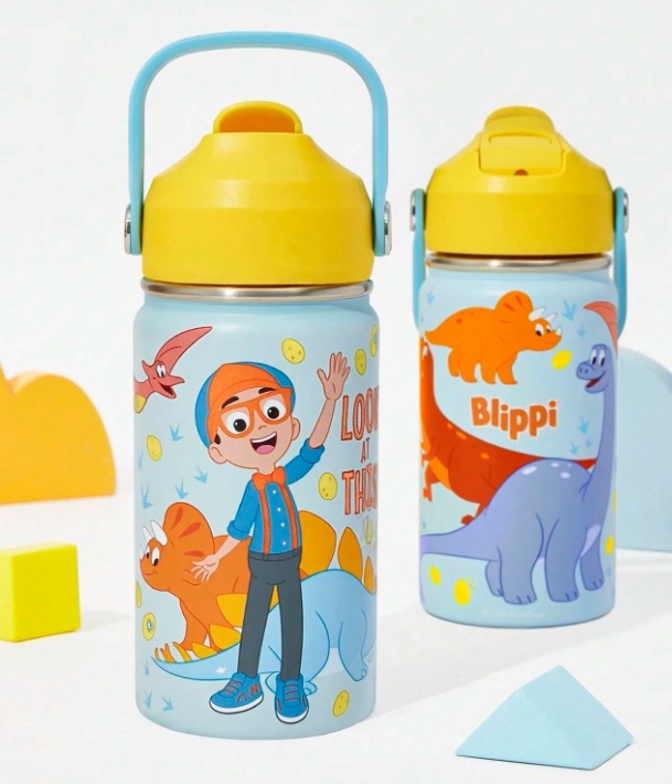 Blippi Insulated Cup With Straw And Spill-Proof Lid 360ml - Mamas Boutique