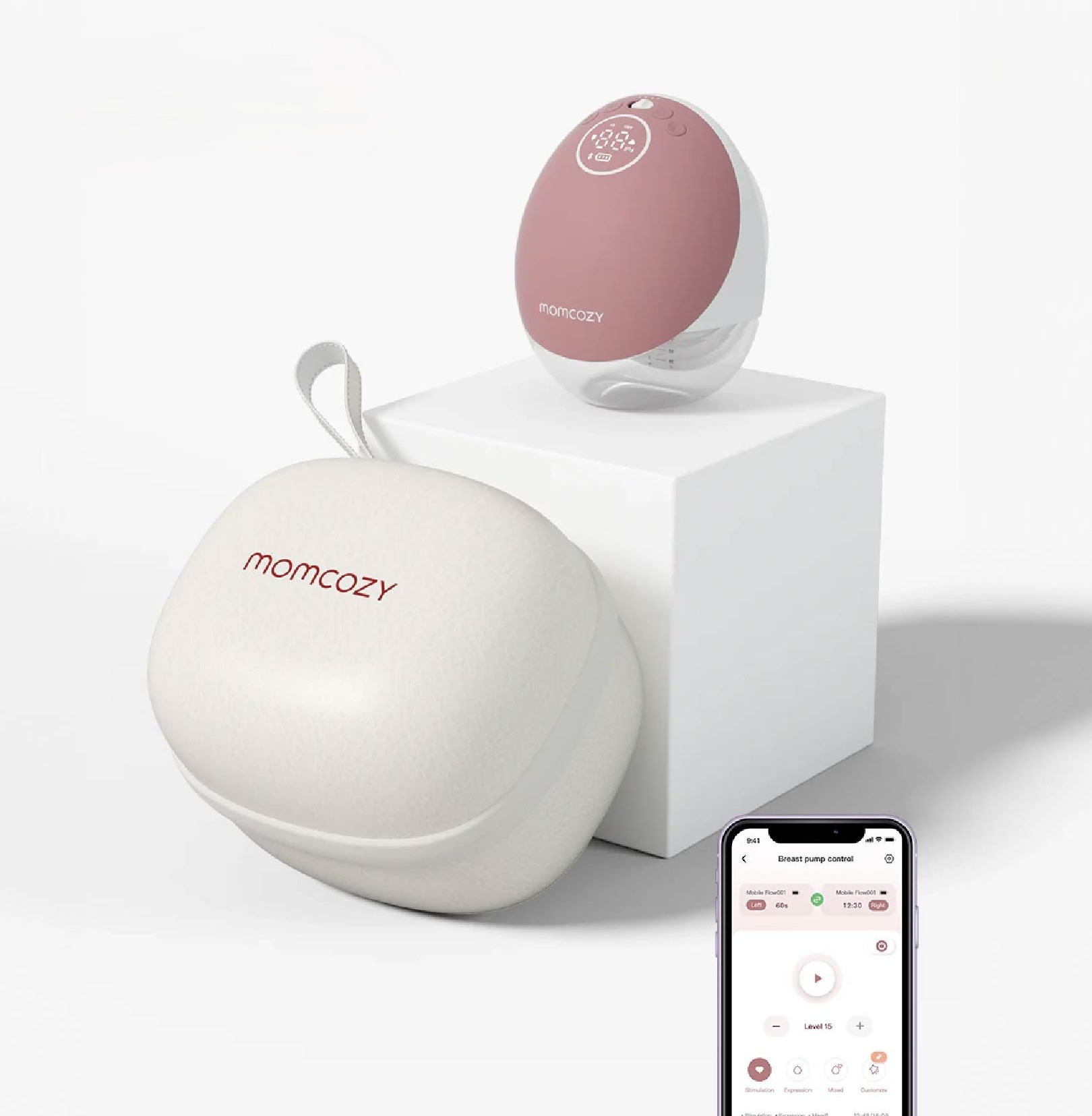 MomCozy M9 Mobile Flow Hands-free Breast Pumps- One Pump - Mamas Boutique